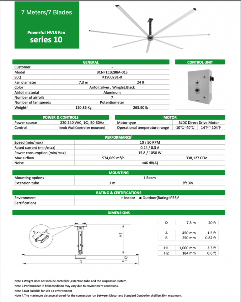 Helicopter Celing Fan Industrial Powerful with Aluminum 6 Blade